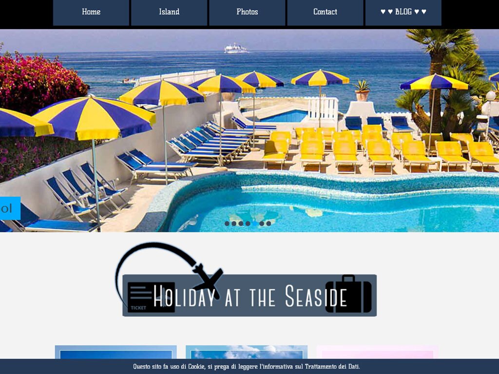 Vacanze - Template WebSite X5 12 - Blog - Fantadesign.com - Incomedia ...